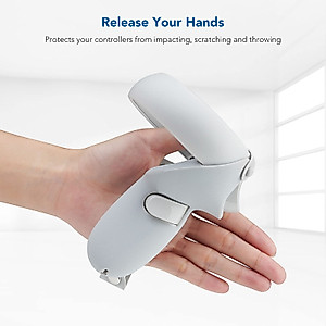 KIWI design VR Stand Accessories and Controller Grips Cover Accessories Compatible with Quest 2