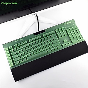 for Corsair K95 RGB Platinum Wired Gaming Mechanical Keyboard Cover Skin Film Office Desktop Anti Dust Cover Silicone Protector (Size : Clear)