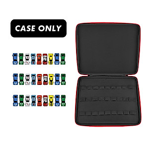Brappo Hard Portable Toy Organizer Compatible Hot Wheels Cars and Matchbox Cars,Holds 27 Hot Wheels children's toy cars.(Box Only)
