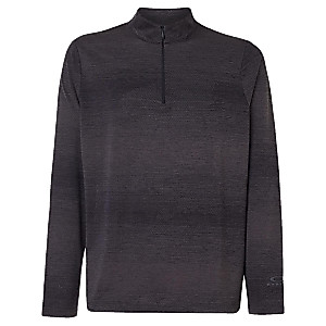 Oakley mens Oakley Contender Half Zip, Blackout Hthr, Medium US