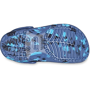 Crocs Classic Marbled Tie-Dye Clog (Little Big Kid) K NVY/Mlt, Navy/Multi, 12 US Unisex