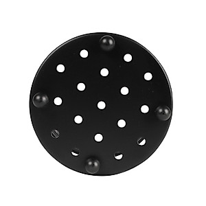 Spectrum Diversified Scroll Round Holder & Kitchen Countertop Organizer Stylish Cooking Utensil Crock for Traditional Kitchen Organization & Storage, Cutlery & Flatware Caddy, Black