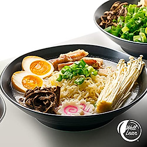 Well Lean Angel Hair — USDA Organic, Low Carb, Low Calorie Konjac Pasta — Ready to Eat and Healthy — Plant Based, Soy Free, Vegan, Paleo and Keto Friendly (6 Pack)