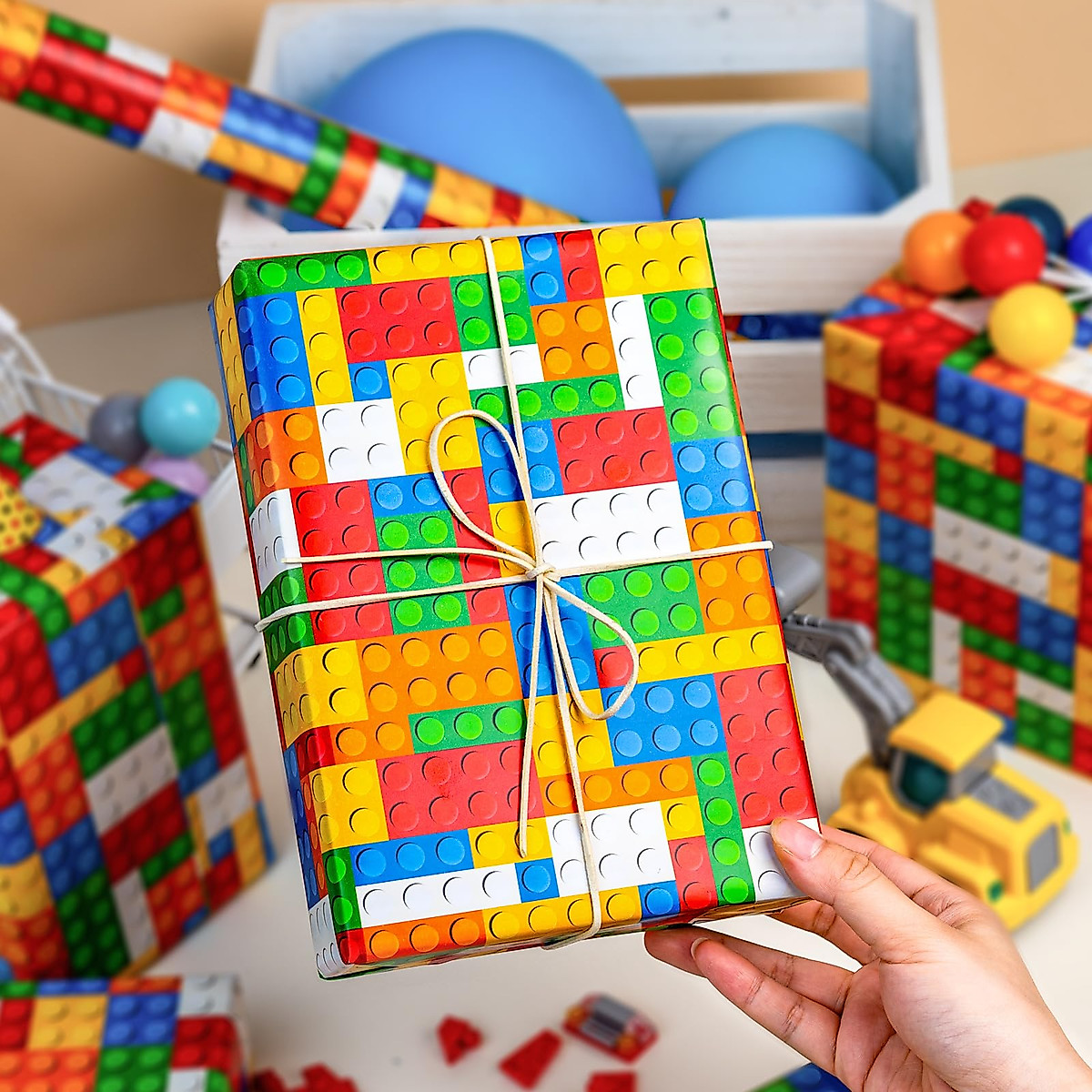 MAYPLUSS Wrapping Paper Large Sheet - Folded Flat - 6 Different Valentines Day Design (45.2 sq. ft.ttl.) - 27.5 inch X 39.4 inch Per Sheet