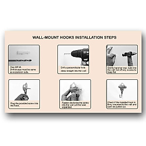 Indian Shelf 2 Pack Hooks | Heavy Duty Wall Hooks for Hanging | Blue Hanger for Backpacks | Iron Hooks for Keys Wall Decor | Floral Coat Hooks Antique [15.88 Cm]