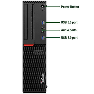 Lenovo ThinkCentre M700 SFF Computer Desktop PC, Intel Core i5 6500 Processor, 16GB Ram, 512GB M.2 SSD, Wireless Keyboard Mouse, 1080p Webcam, WiFi | Bluetooth, Windows 10 Pro (Renewed)