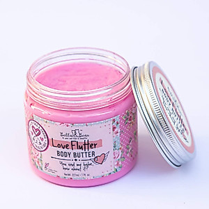 Bella & Bear Love Flutter Body Butter - Hydrating Cream for Soft, Smooth Skin | Perfect for Stretch Marks & Scars | 6.7oz of Nourishing Love