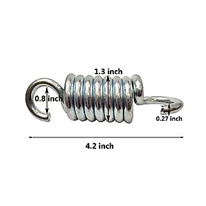Porch Swing Springs Hangers Heavy Duty-Chair Spring - Heavy Duty Suspension Hangers Ceiling Mount Porch Swings (2pcs 750Lbs Version)