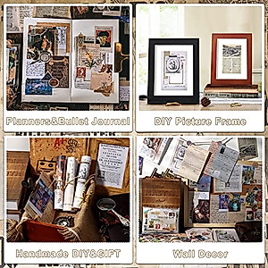 Draupnir 200pcs Vintage Junk Journal Supplies,Scrapbook Supplies Scrapbooking Paper and Stickers Ephemera for Art Aesthetic Journaling Kit Collage(Art)