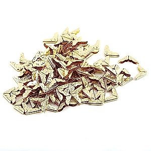 Oumefar Book Corner Protectors 100pcs Retro Metal Corner Protector Corner Protector Kit Folder File Corner Protectors for Scrapbooking Vintage Photo Album Coat