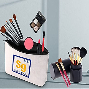 PWHAOO Sigma Gamma Rho 1922 Makeup Bag 1922 Elements Cosmetic Bag Sorority Gift (Sg RHOYAL B)
