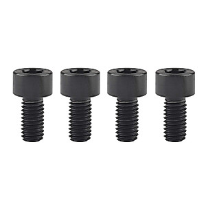 Wanyifa Titanium Ti M5 x 10 12 15 18 20 25 30 35 40 45 50 55 60mm Bicycle Allen Hex Socket Head Screw Pack of 4 (M5x10mm, Black)