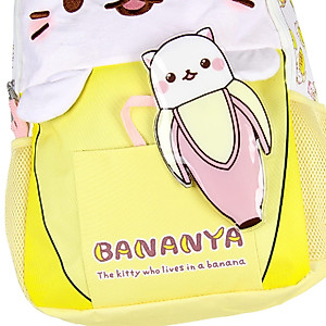 Crunchyroll Bananya Plush 3-D Cat Anime Cartoon 16" Backpack