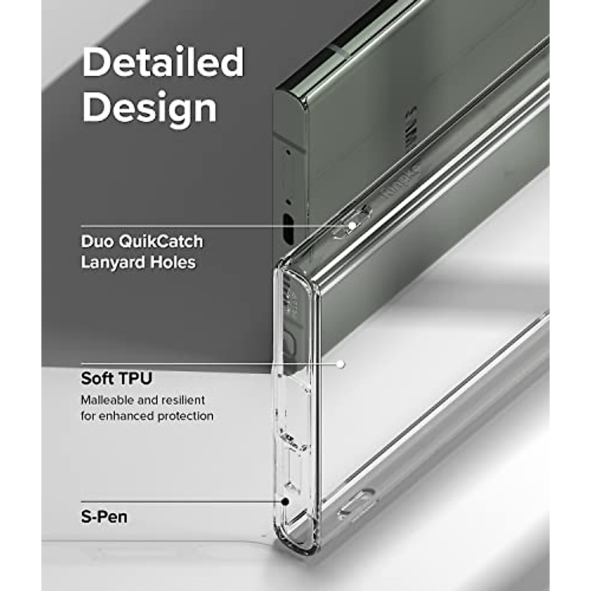 Ringke Air [No-Case Feel] Compatible with Samsung Galaxy S23 Ultra Case, Clear 5G Slim Cover, Transparent Flexible Lightweight Thin Cover Designed for S23 Ultra Case - Clear