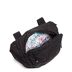 Vera Bradley Women's Featherweight Belt Bag Sling Crossbody, Black, One Size