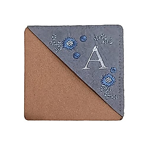 Personalized Hand Embroidered Corner Bookmark, 26 Letters Cute Flower Embroidered Corner Bookmark Embroidery Book Marker Clip for Book Lovers Bookmarks for Reading Lovers Meaningful Gift