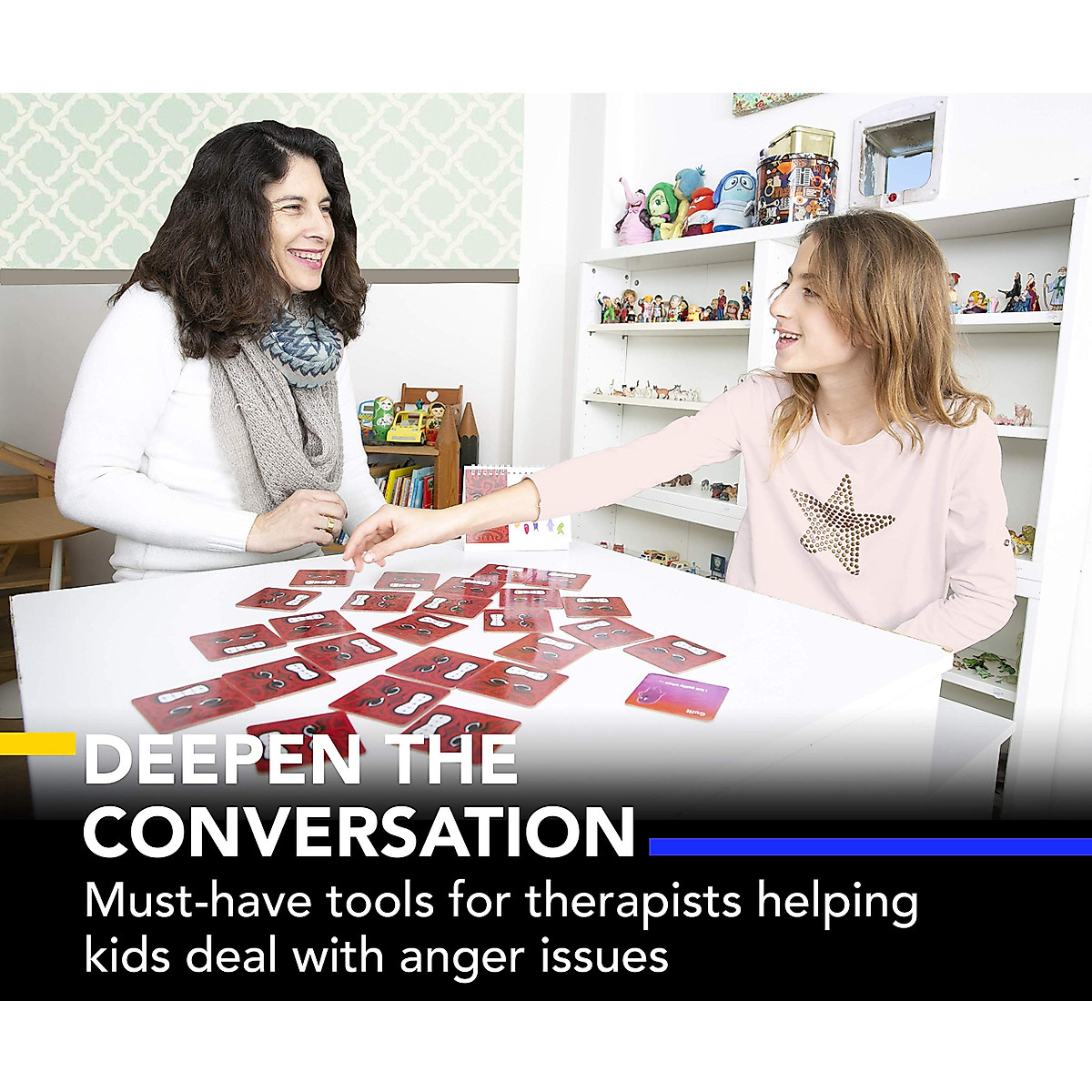 Behind the Anger Therapy Kit - Anger Management for Kids | Play Therapy Games for Teens and Kids | Emotional Regulation for Kids | CBT Counseling Games for Anger Control | Designed for Professionals