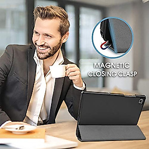 ProCase Smart Case for Galaxy Tab a7 10.4" 2022 2020 (SM-T509 T500 T503 T505 T507), Slim Light Cover Trifold Stand Hard Shell Folio Smart Case for Galaxy Tab A7 10.4 Inch 2022 2020 Tablet -Black