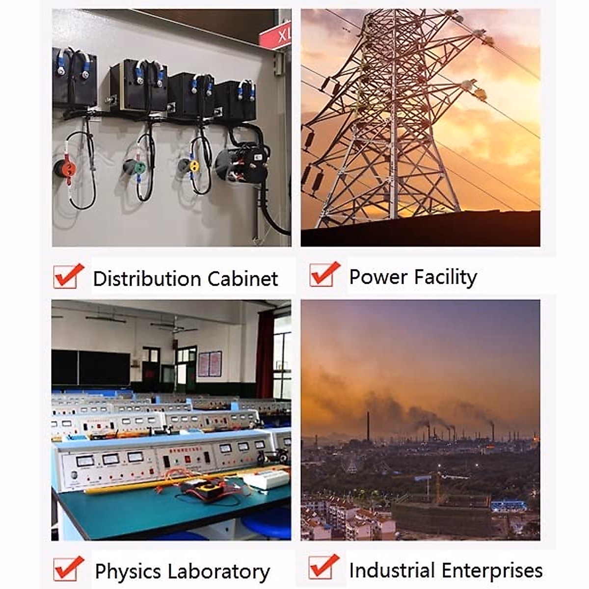 Fielect AC 0-300A Analog Current Panel 6L2 Amp Ammeter Gauge Meter 1.5 Accuracy for Auto Circuit Measurement Tester