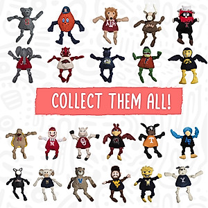 HuggleHounds Knottie Plush Dog Toy - Dog Stuffed Animal Toy, Puppy Toys, Squeaky Dog Toy for Small, Medium & Large Dogs, Durable Plush to Keep Busy, Officially Licensed - LSU Mike The Tiger, Large