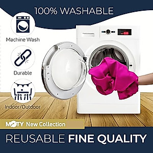 moty Folding Table Cover, Polyester Fitted Waterproof Outdoor Tablecloth Protector with Elastic for Rectangle Picnic Tables Washable for Patio Camping