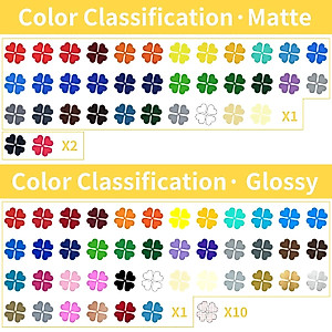 Huaxing Permanent Adhesive Vinyl Bundle, Premium Adhesive Vinyl with Matte, Glossy Vinyl Sheets (90 Pack, 12" x 12") and 10 Transfer Tape for Deco Sticker, Signs and Craft Cutters