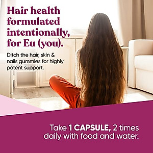 Vibrance Hair Growth Vitamins for Women – Grow Hair Faster, Healthier, and Stronger with Potent MultiBlend of Biotin & OptiMSM – Supports Thicker, Shinier Hair & Regrowth – 60 Vegetarian Soft Capsules