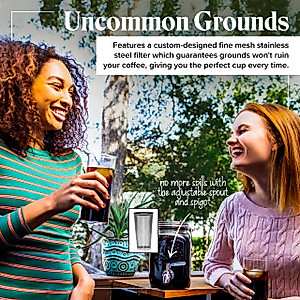 Willow & Everett Cold Brew Coffee Maker - 2 L Iced Tea & Coffee Cold Brew Maker - Glass Pitcher w/Stainless Steel Spout and Removable Filter