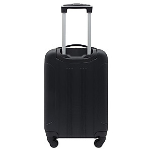 Travelers Club Cosmo Hardside Spinner Luggage, Black, Carry-On 20-Inch