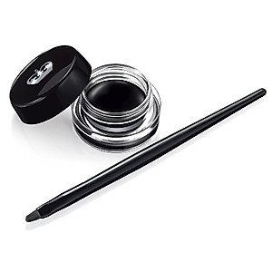 Rimmel London Scandaleyes Gel Eyeliner, Waterproof, Buildable, Long-Wearing, 001, Black, 0.04oz