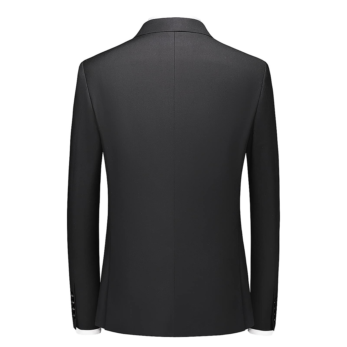 Men's Casual Slim Fit Suit Blazer Jacket One Button Lightweight Sport Coats Formal Dress Daily Business Suit Jacket Black