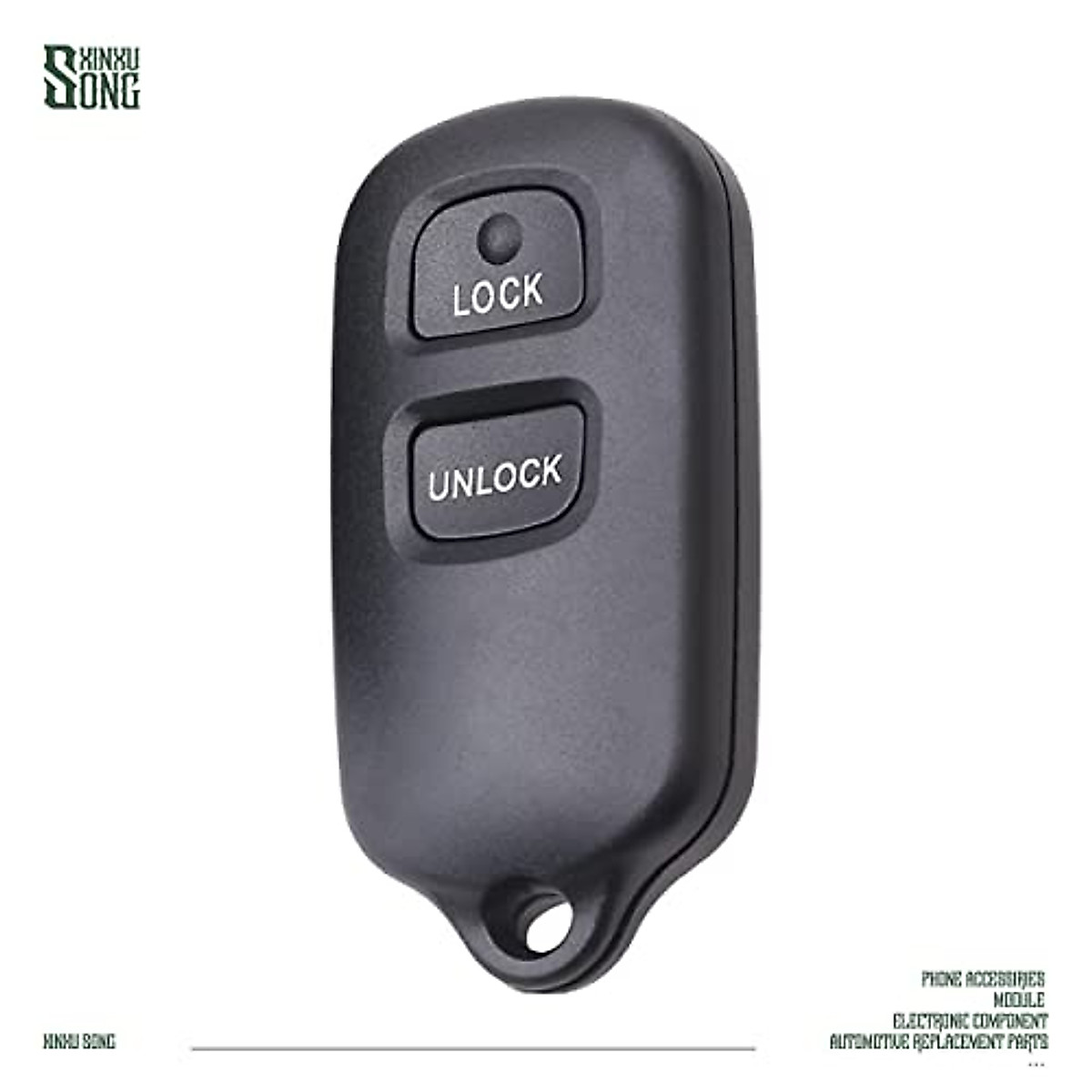 XINXUSONG HYQ12BBX Car Key Fob Keyless Control Entry Remote HYQ12BAN 2 Button Vehicles Replacement Compatible with FJ Cruiser Echo Rav4 Tundra 89742-20200 89742-0C020