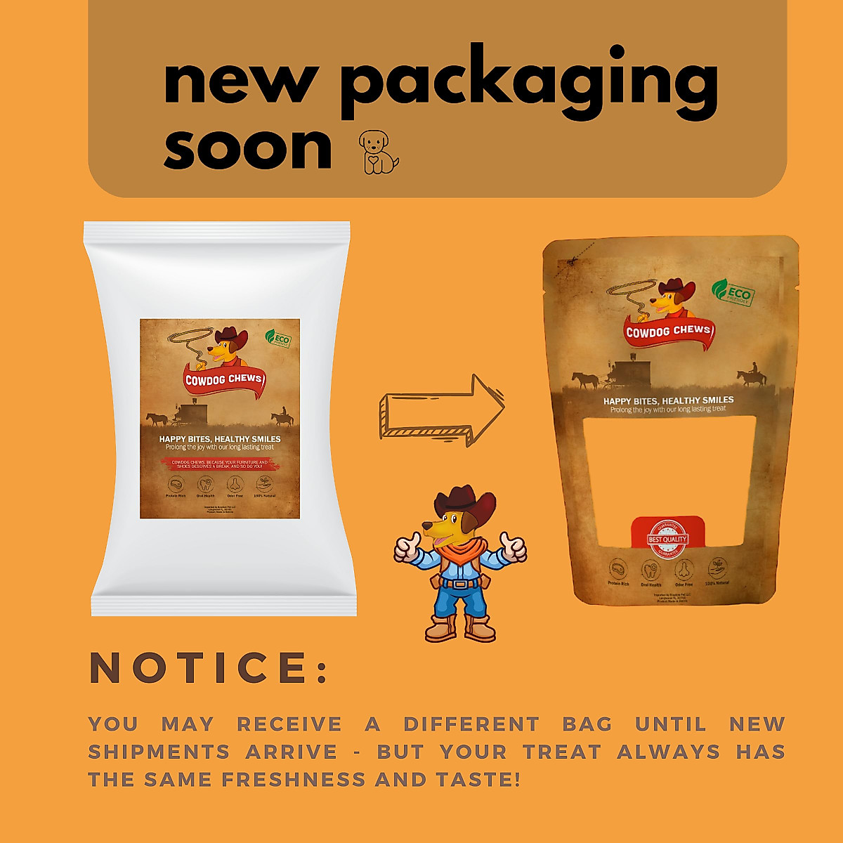 Cowdog Chews Extra Thick Bully Collagen Sticks -Unique Real Large Bully Collagen (10-13", 3 Count) - Best Bully Stick Natural Substitute - Odor-Free, Fully Digestible.