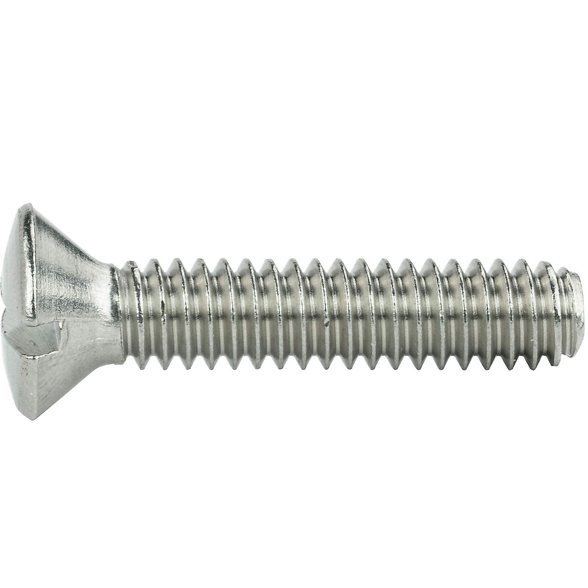 1/4-20 x 2-1/2" Slotted Oval Head Machine Screws Stainless Steel 18-8 Qty 25 D&J