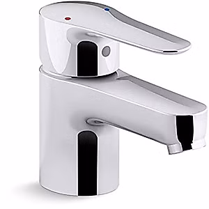 Kohler K-P97282-4-CP July Single-Handle Commercial Bathroom Sink Faucet Without Drain, Chrome