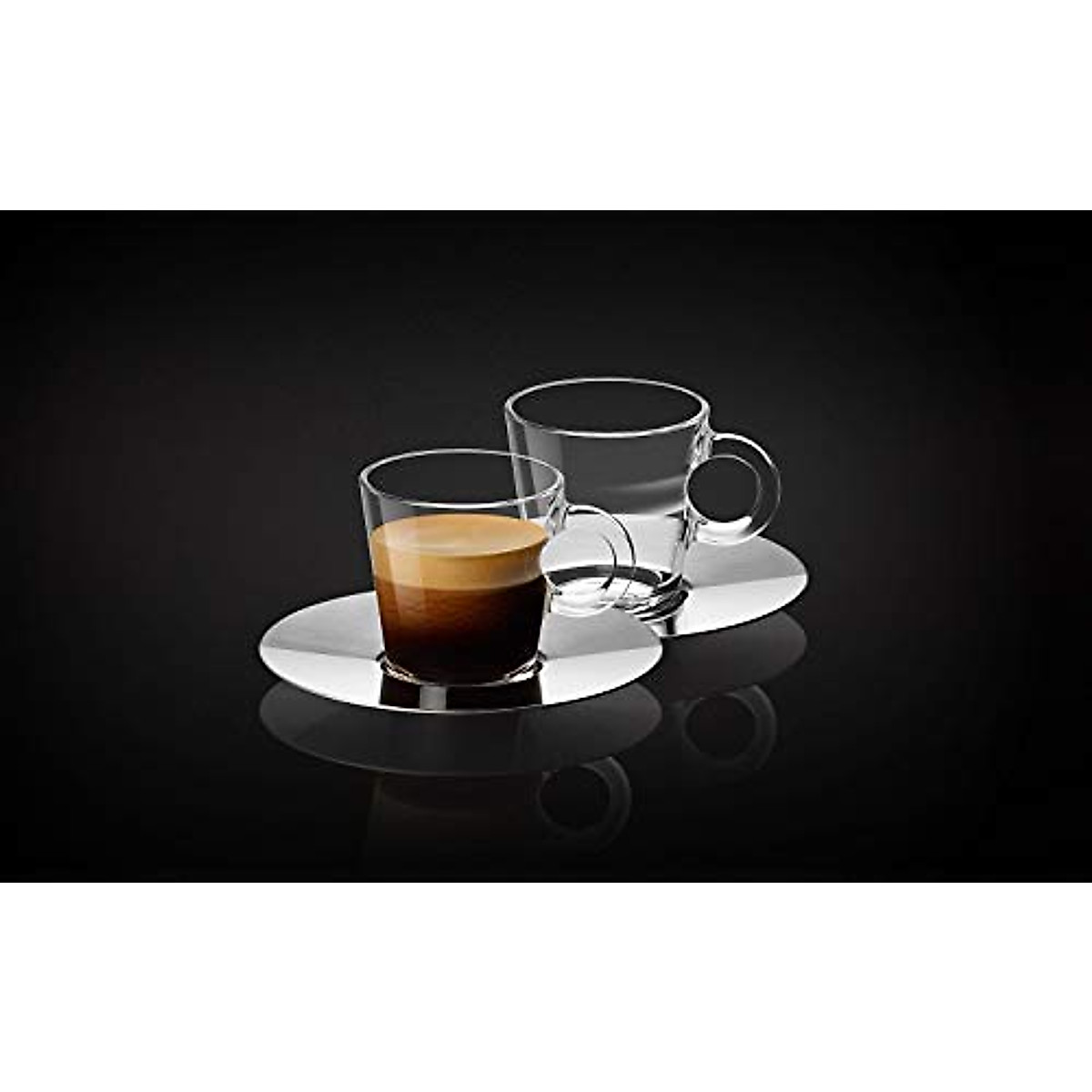 Nespresso Set Glass Collection Espresso Cups & Saucers,A & P Cahen Design,New