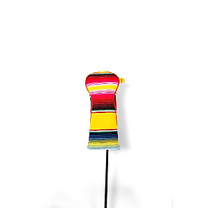 Puebla Serape Driver Cover - Yellow