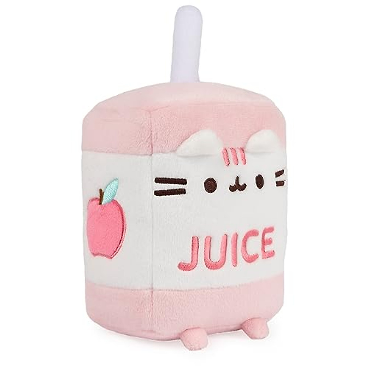 GUND Pusheen Juice Box Plush Cat Stuffed Animal for Ages 8 and Up, Pink/White, 6”