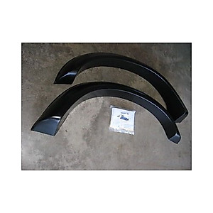 Bushwacker Cutout Pocket/Rivet Style Front Fender Flares | 2-Piece Set, Black, Smooth Finish | 20017-11 | Fits 1987-1991 Ford Bronco, F-150 Styleside, F-250/350 Super Duty