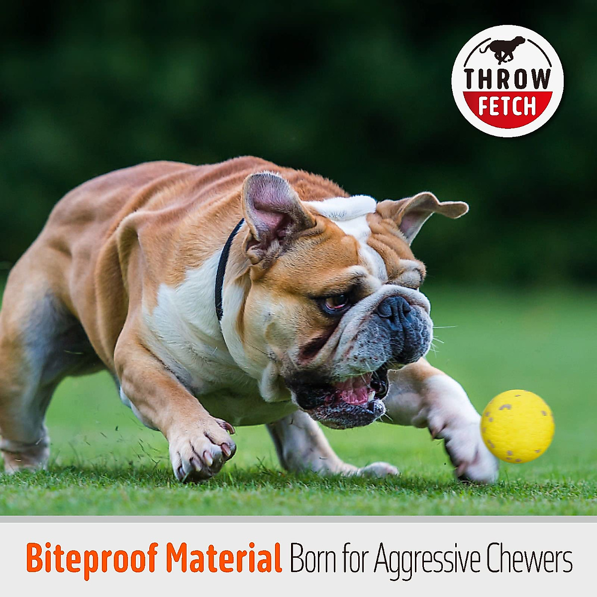 FOFOS Dog Balls Tennis Ball Chew Toy for Aggressive Chewers Large Medium Dog