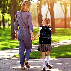 Night Sky with Shooting Stars Backpack for Girls Boys for School Backpacks