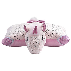 Pillow Pets Originals Sparkly Pink Unicorn Stuffed Animal Plush Toy