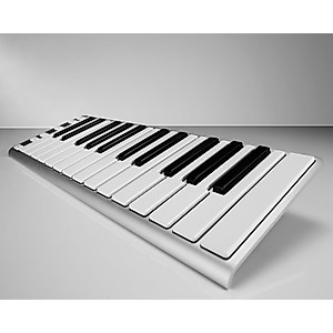 Xkey 25 USB MIDI Keyboard - Apple-Style Ultra-Thin Aluminum Frame, 25 Full-Size Velocity-Sensitive Keys, Polyphonic Aftertouch, Ultra-Low Latency, Simply Plug & Play on iPad, iPhone, Mac, PC