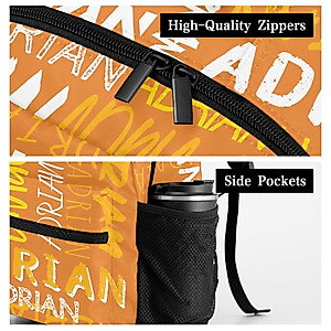 ZAACUSTOM Personalized School Backpack with Name Text, Stylish Custom Bookbag for Kids Boys Girls, Waterproof Elementary Customize Book Bag with Adjustable Shoulder Straps, 1 Pack