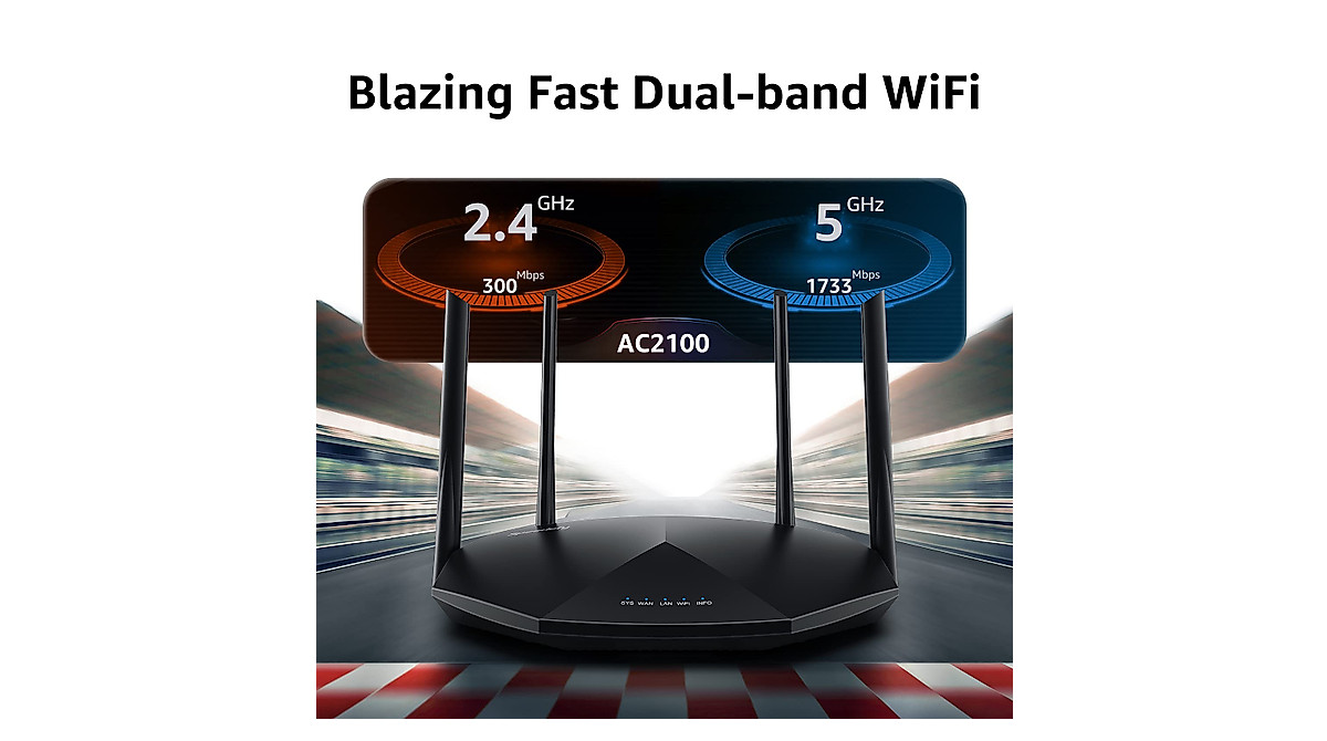 Speedefy High Speed Pro WiFi Router - Streaming & Gaming