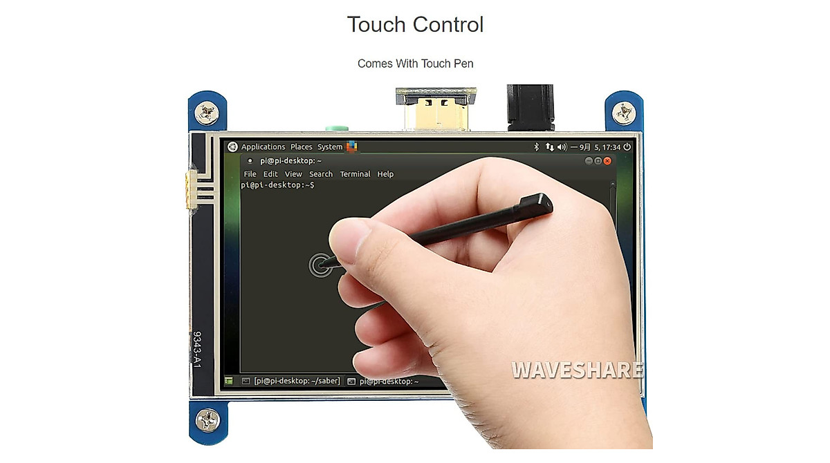 Waveshare 4-Inch Touch LCD for Raspberry Pi - 480x800