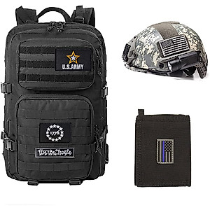 Harsgs 2PCS US Army Patches, Hook & Loop American Amry Tactical Patch Full Embroidery Military Badge Patch for Caps Bags Vests Military Uniforms