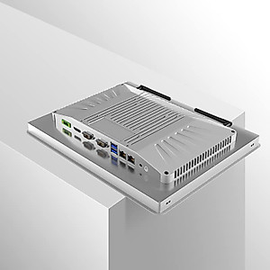 SunKol 15 inch Industrial Embedded Panel PC, 10 Point Capacitive Industrial Touch Screen Panel Computer, 2xUSB3.0,HDMI,2xRS232,2xLAN (J6412, 4GB RAM 64GB SSD)
