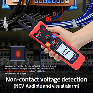 UNI-T AC/DC Open Jaw fork meter 60A 600V auto-ranging True RMS Electrical Tester Non-Contact Voltage Meter UT256
