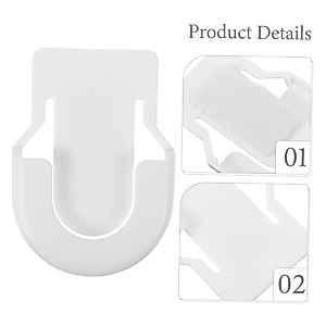 KICHOUSE White Reusable Stethoscope Holder Doctor Accessories Stethoscope Buckle Clip Stethoscope Holder